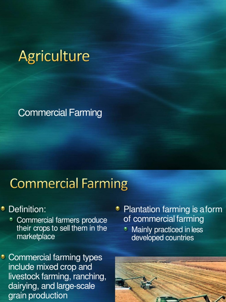 Agriculture Commercialfarming 160705053802 | PDF | Ranches | Farms