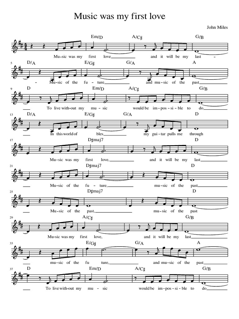 Music Was My First Love | PDF