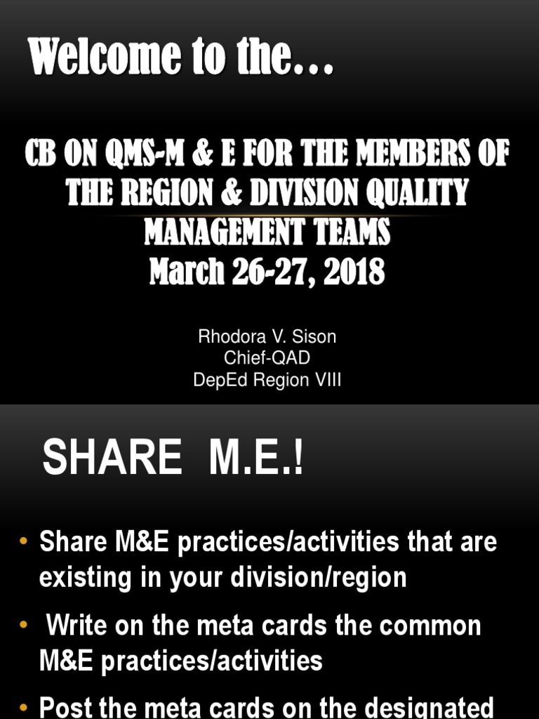 Preparing for Quality: An Overview of DepEd's Quality Assurance ...