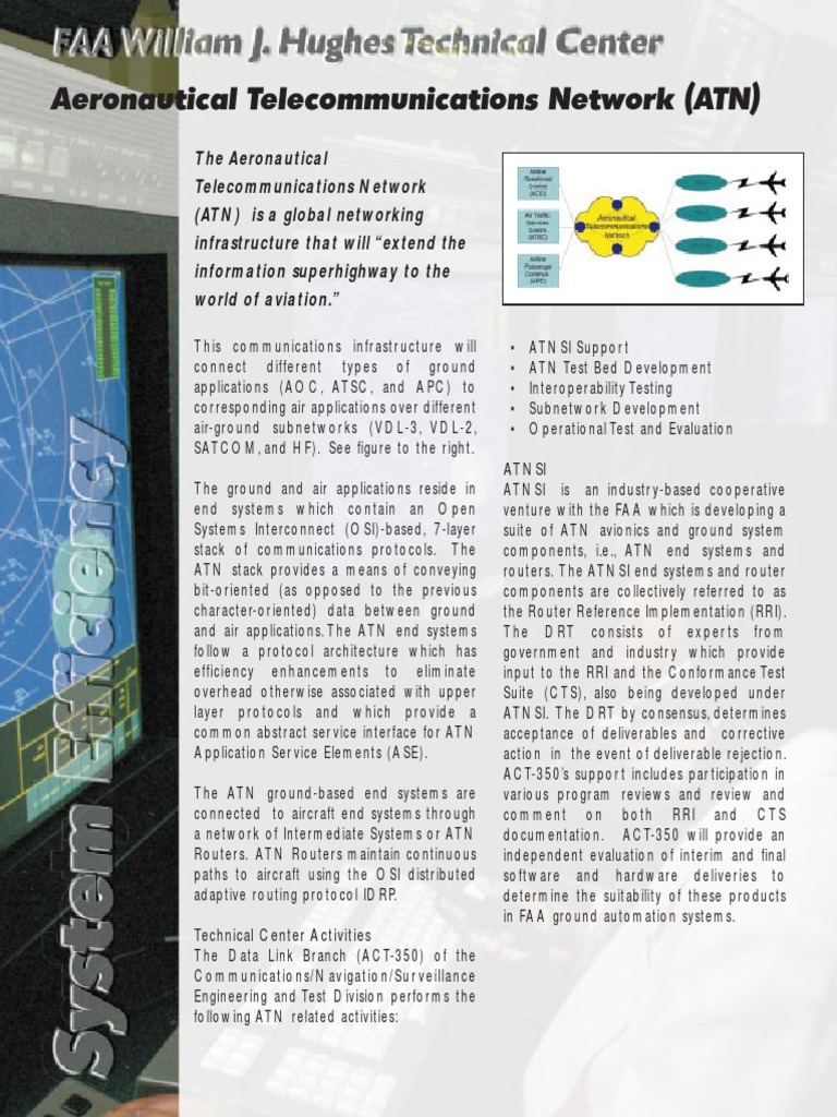 Aeronautical Telecommunications Network (ATN) | PDF | Computer Network ...