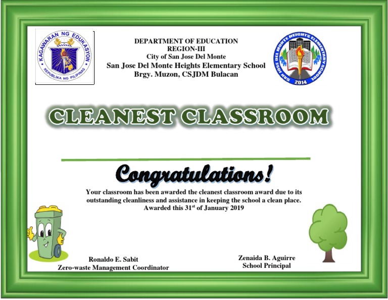 San Jose Del Monte Heights Elementary School Recognizes Top Classroom ...