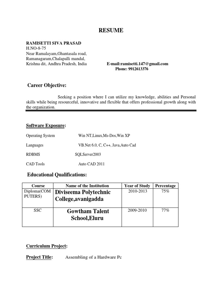 Sample Resume | PDF