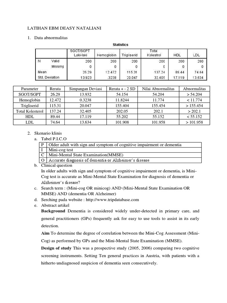 Assessing the Accuracy and Practicality of the Mini-Cog Test Compared ...