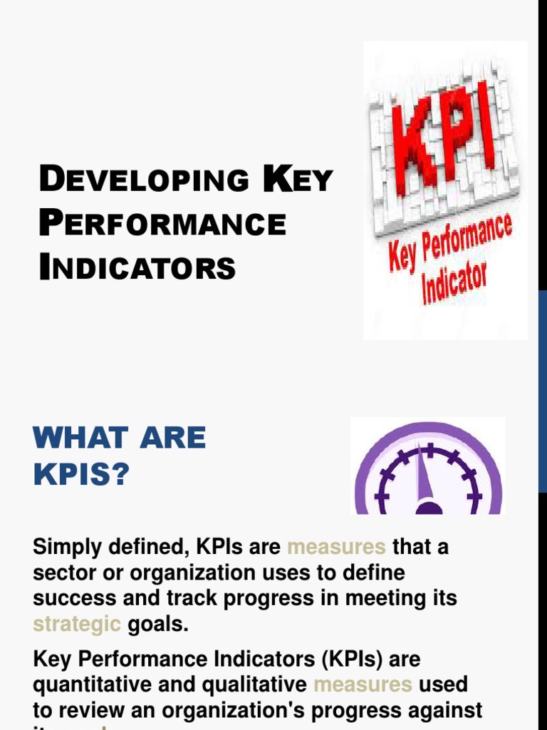 Understanding Key Performance Indicators | PDF | Performance Indicator ...