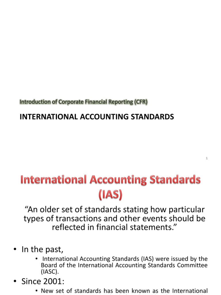 IAS 1 Presentation of Financial Statements | International Financial ...