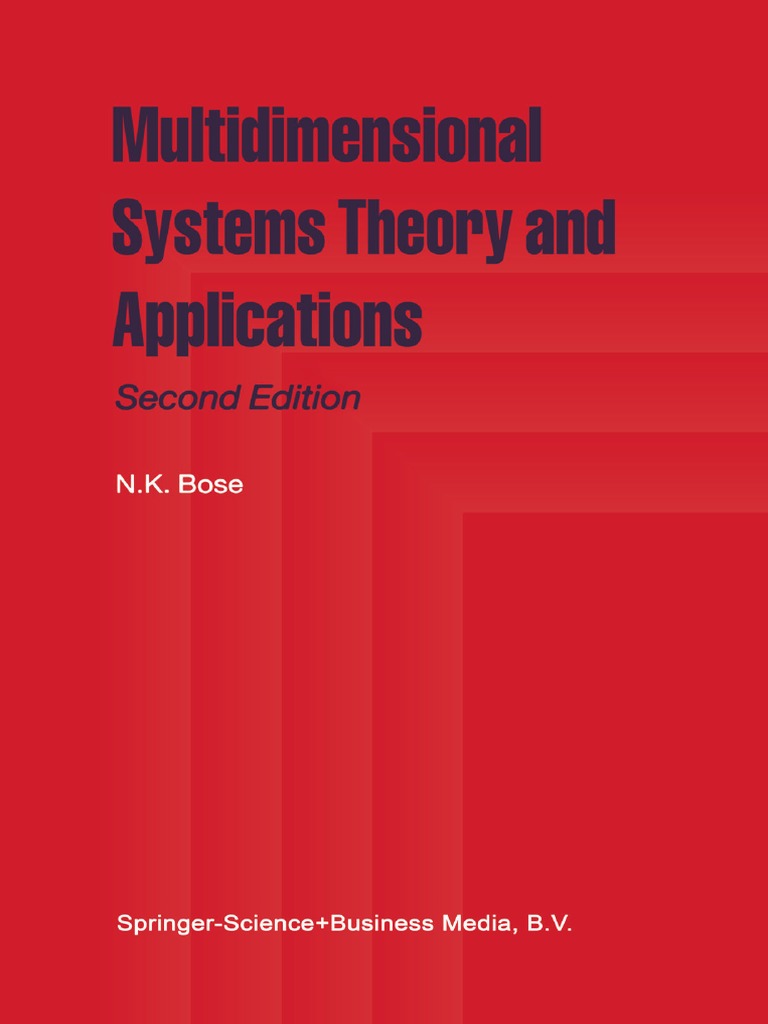 N. K. Bose, Multidimensional Systems Theory and Applications-Springer Netherlands (1995) | PDF ...