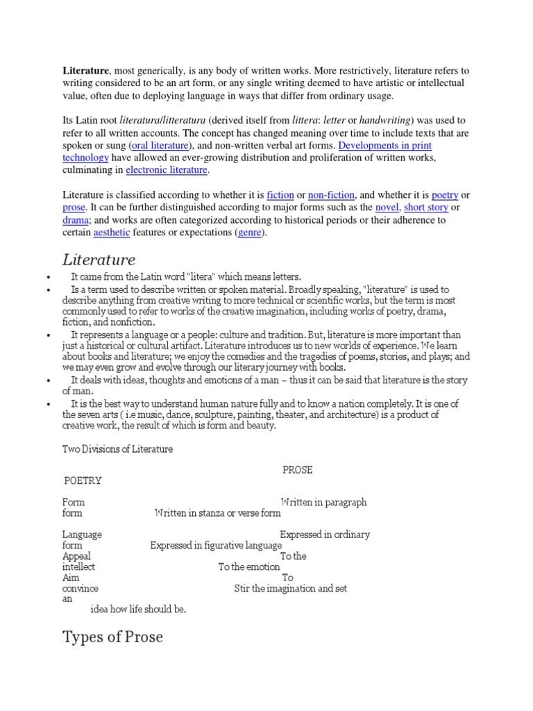 Understanding Literature Basics | PDF | Lyric Poetry | Poetry