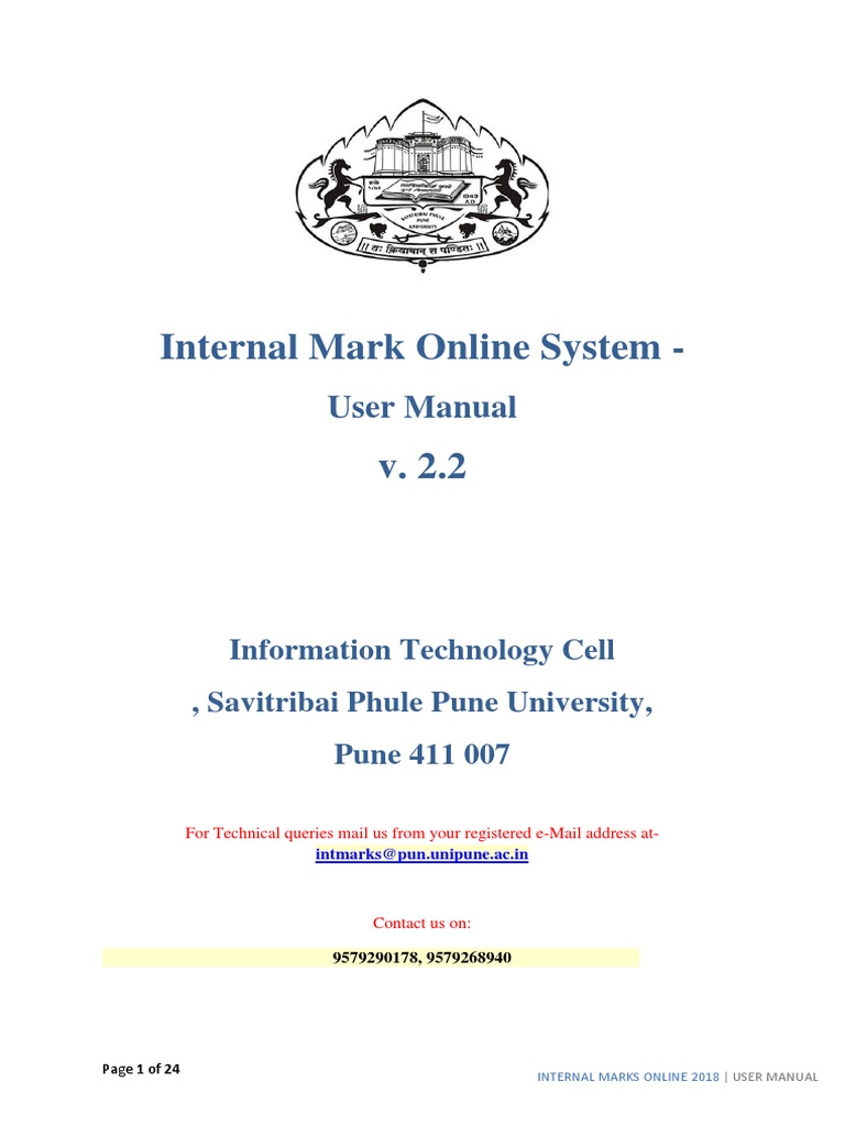 Internal Mark Online Systems v.2.2 | PDF | Test (Assessment) | Password