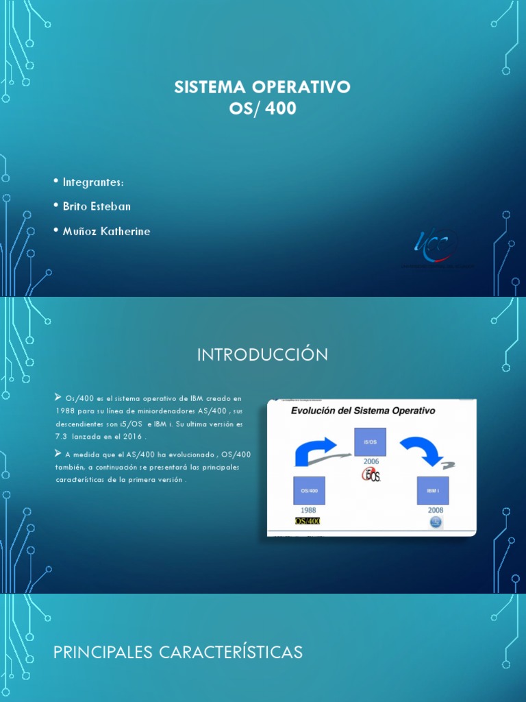 Características del Sistema Operativo OS/400 | PDF | Sistema operativo ...