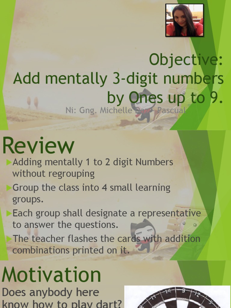 Mental Addition of 3-Digit Numbers | PDF