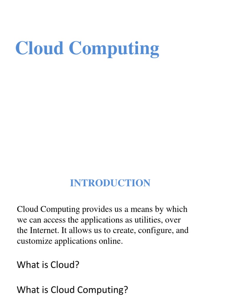 Cloud Pdf