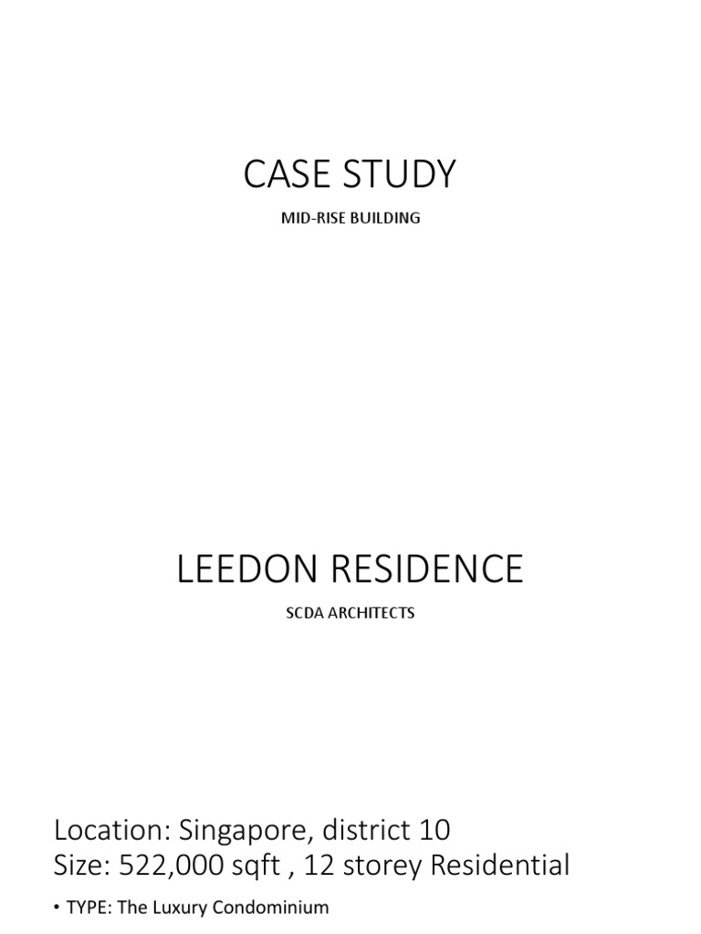 Leedon Residence Case Study: Luxury Condo | PDF | Law
