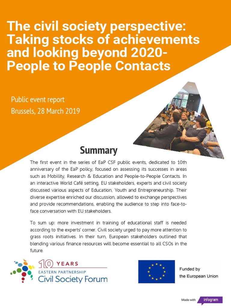 EaP CSF Public Event Report 2019 | PDF | Entrepreneurship | Mindset