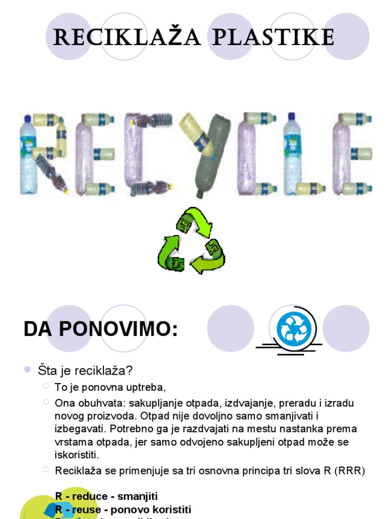 Reciklaza Plastike | PDF