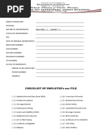 201 Files Checklist | PDF