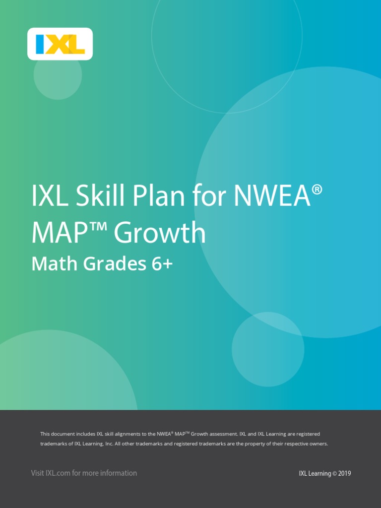 Ixl Nwea Map Growth 6 Plus | PDF | Fraction (Mathematics) | Area