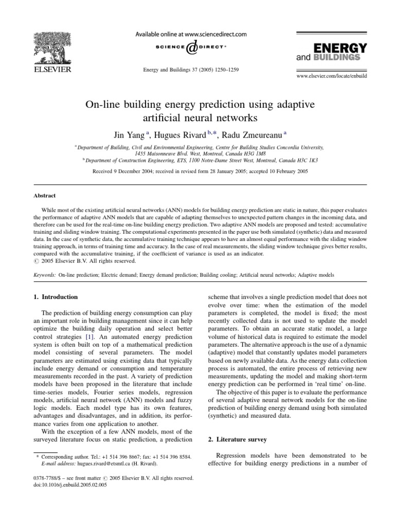 Energy Consumption Pdf Mathematical Model Autoregressive Integrated Moving Average