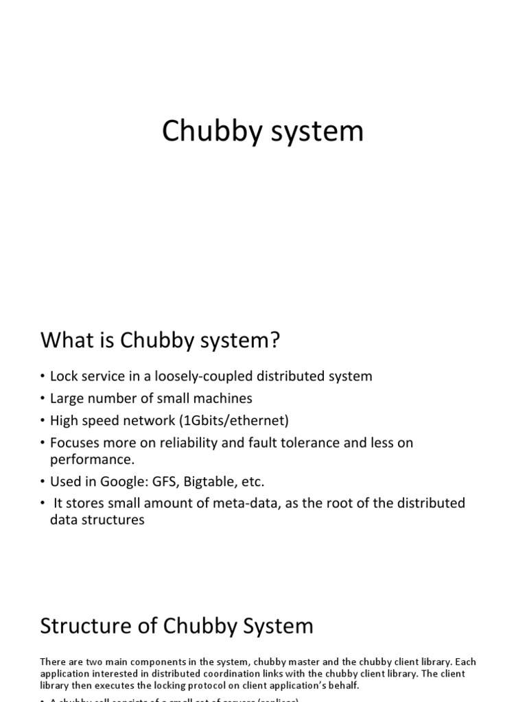 Chubby System and Google API | PDF | Application Programming Interface ...