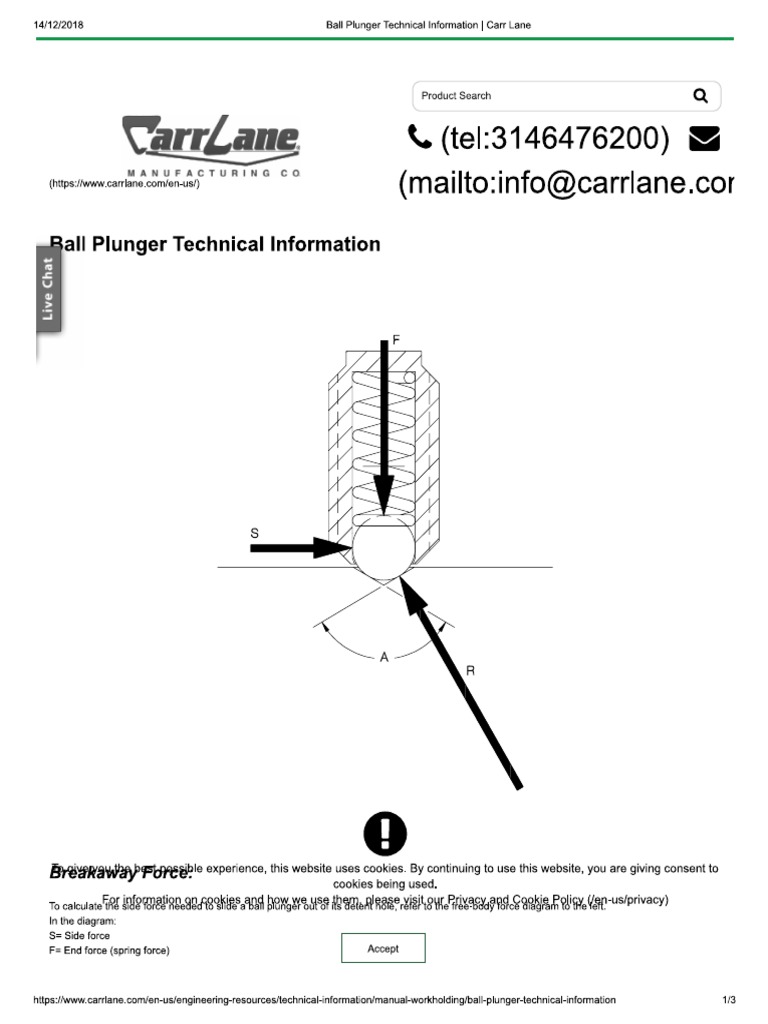 Spring Plunger - Detent Hole | PDF