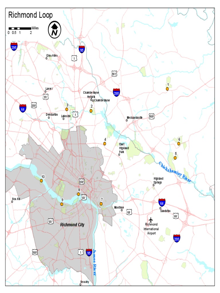 Richmond Loop: 0 1 2 0.5 Miles | PDF