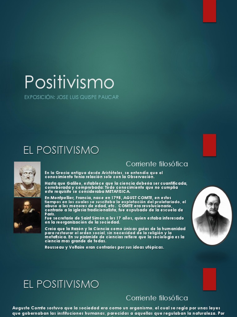 El positivismo: una corriente filosófica basada en la razón y la ...