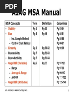 MSA Measurement System Analysis Manual | PDF