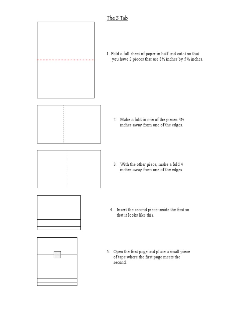 3 Tab Foldable Mini Book Guide | PDF | Language Arts & Discipline ...