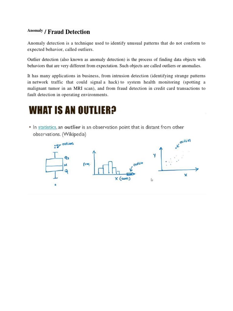 6anomaly Fraud Detection | PDF | Outlier | Cluster Analysis