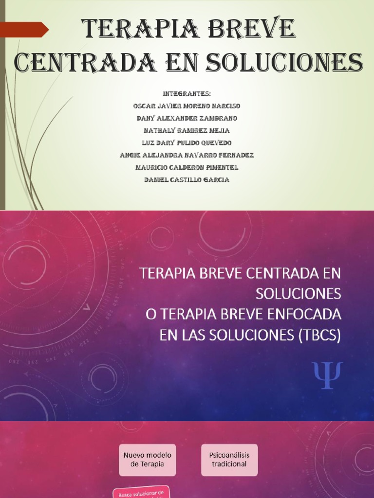 Terapia Breve Centrada en Soluciones Final | PDF | Conceptos ...