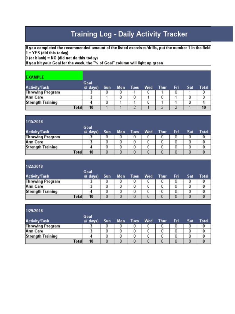 BP Activity Tracker | PDF | Physical Exercise | Leisure
