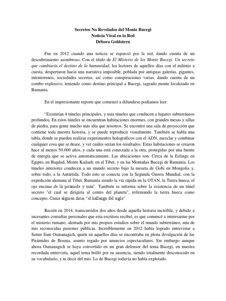 Secretos No Revelados Del Monte Bucegi | PDF | Rumania | Yoga