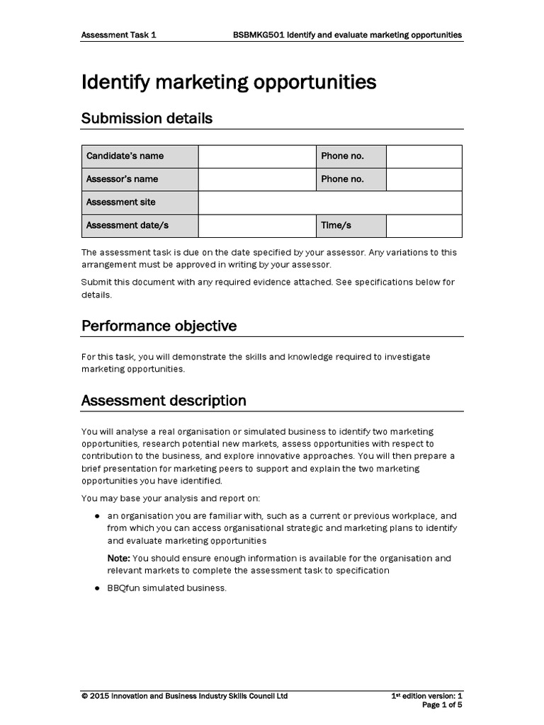 Assessment Task 1 | PDF | Marketing | Innovation