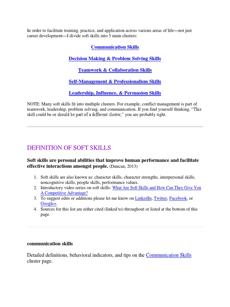 Soft Skills | PDF | Skill | Communication
