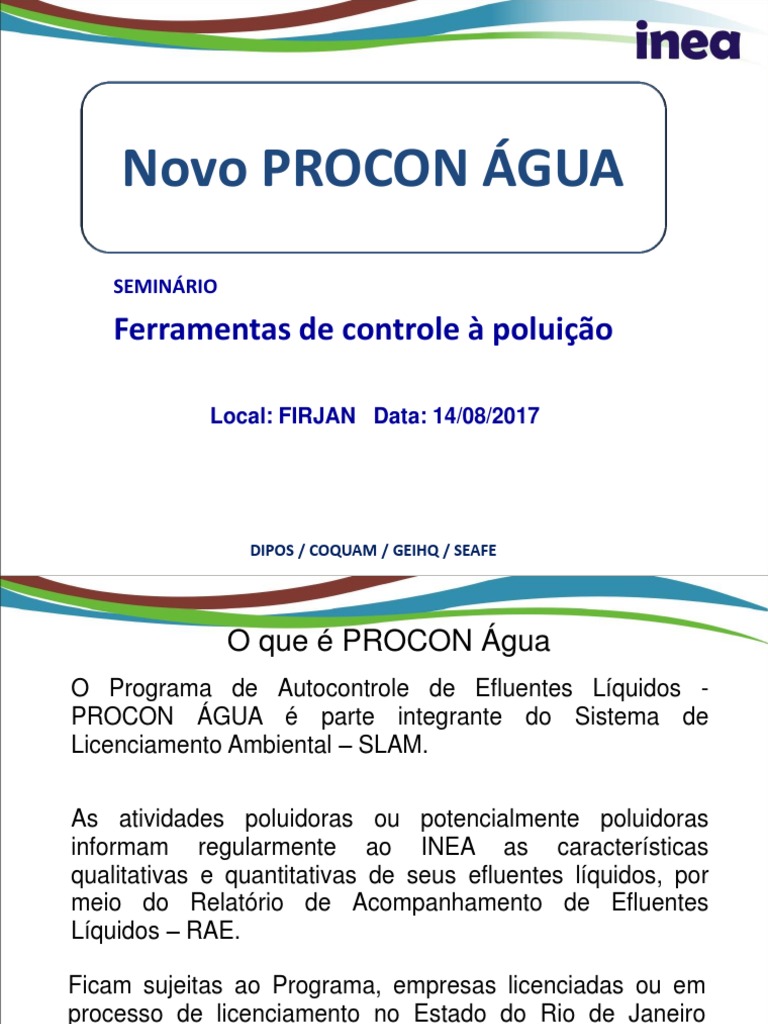 Manual Procon Agua PDF | PDF