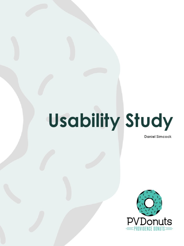 Usability Study PVDonuts | PDF | Usability