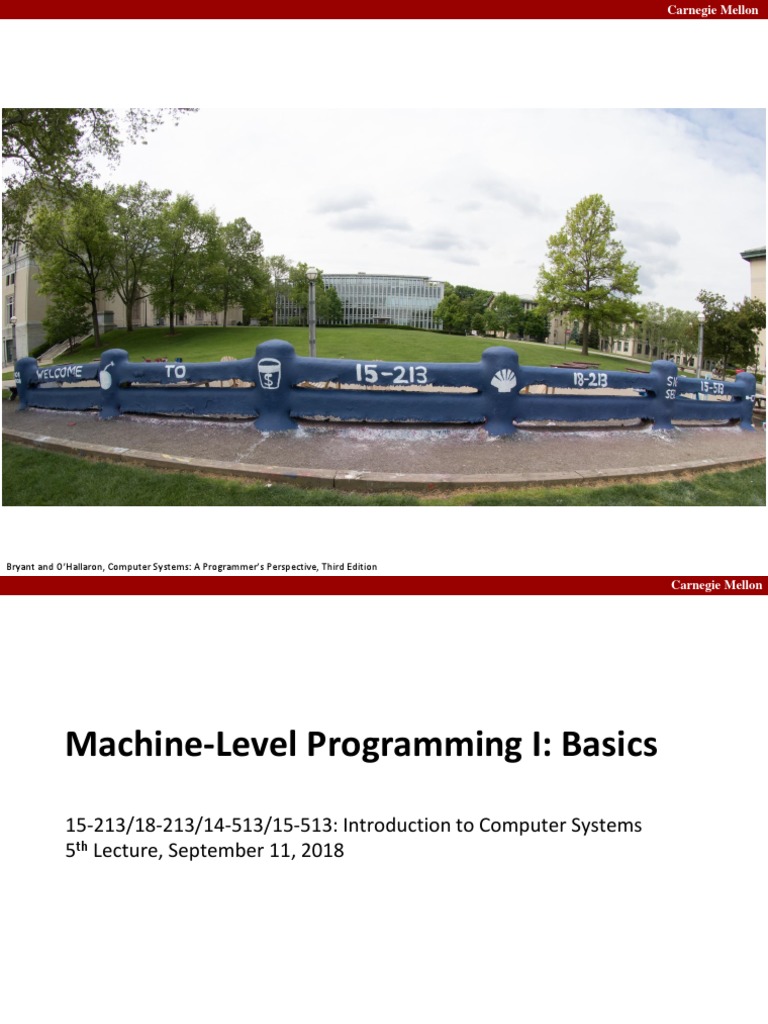 Bryant and O'Hallaron, Computer Systems: A Programmer's Perspective ...