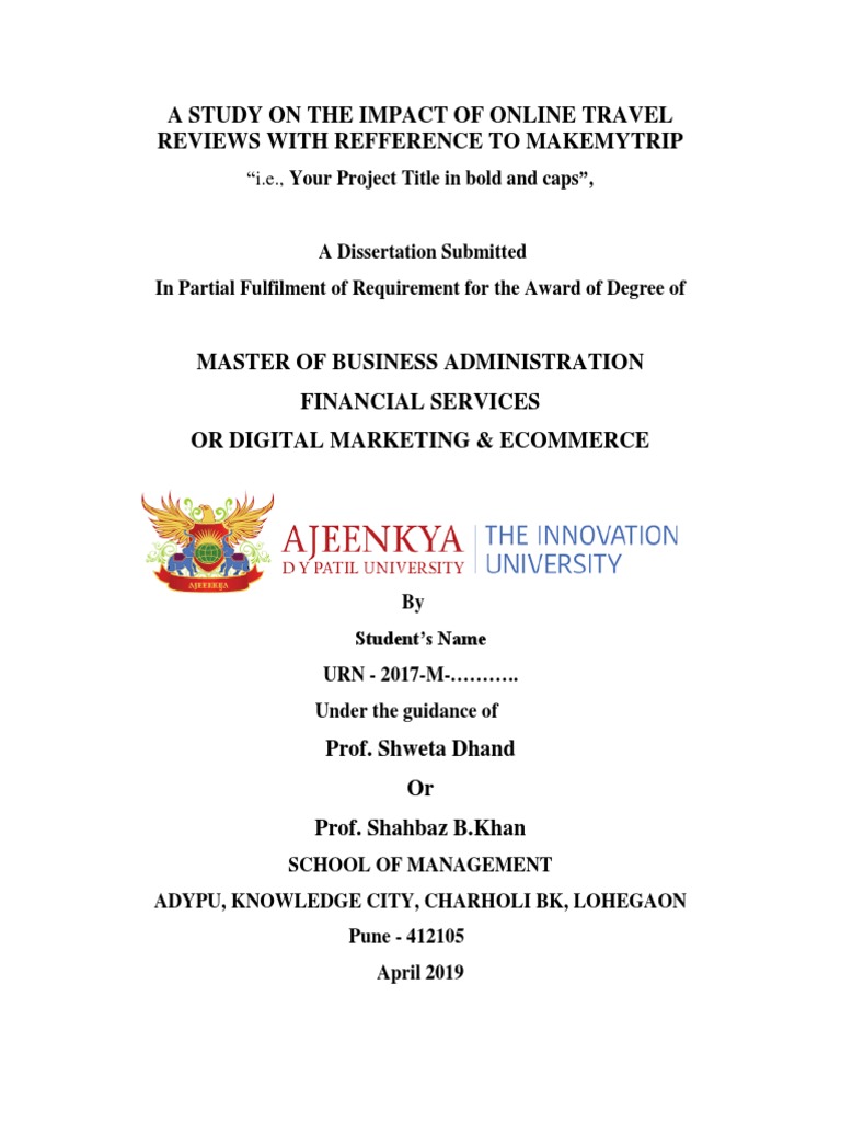 Master Theis Formats - Starting Pages | PDF | Thesis | Behavior Modification