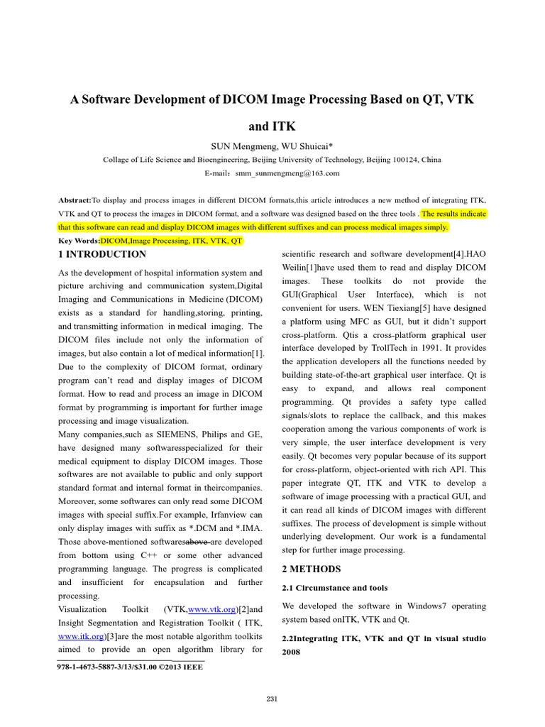 Reader DICOM VTK and ITK | PDF | Graphical User Interfaces | Widget (Gui)