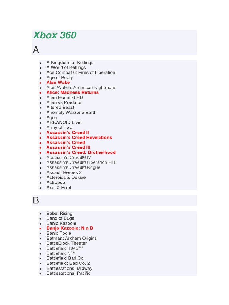 Xbox 360 | PDF | Star Wars | Video Games