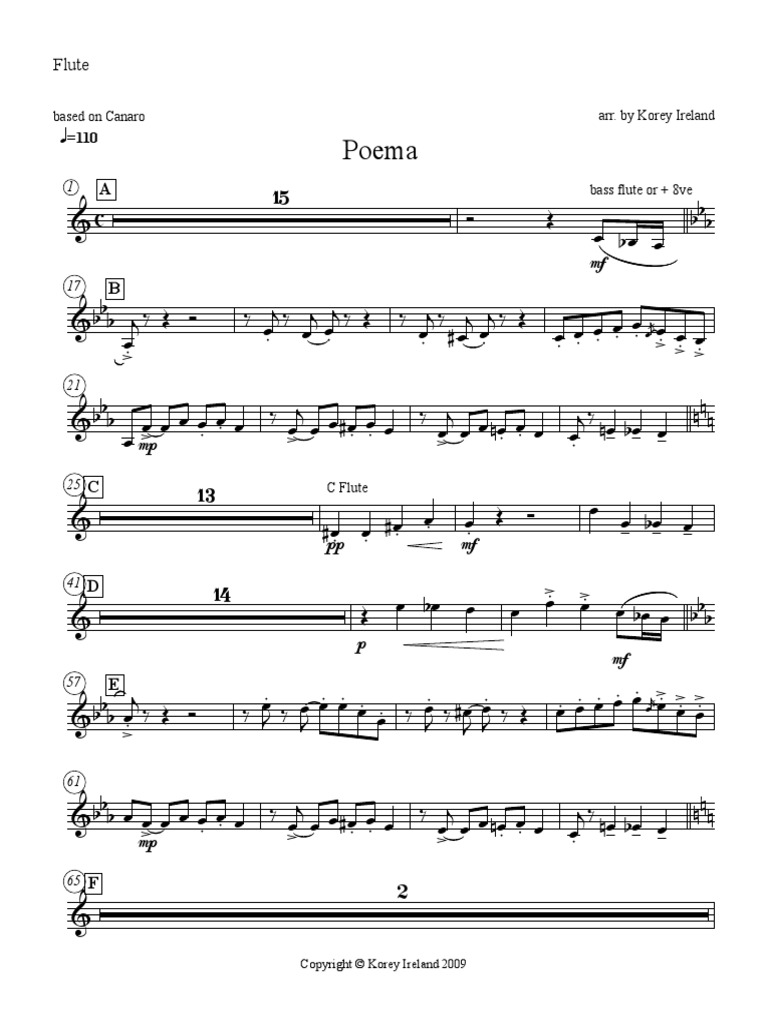 Poema : Flute | PDF