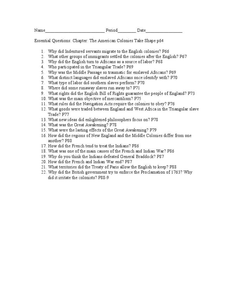 Ch3 The American Colonies Take Shape | PDF