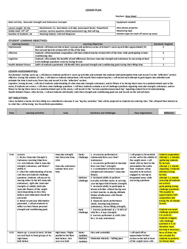 Muscular Strength and Endurance | PDF | Strength Training | Weight Training