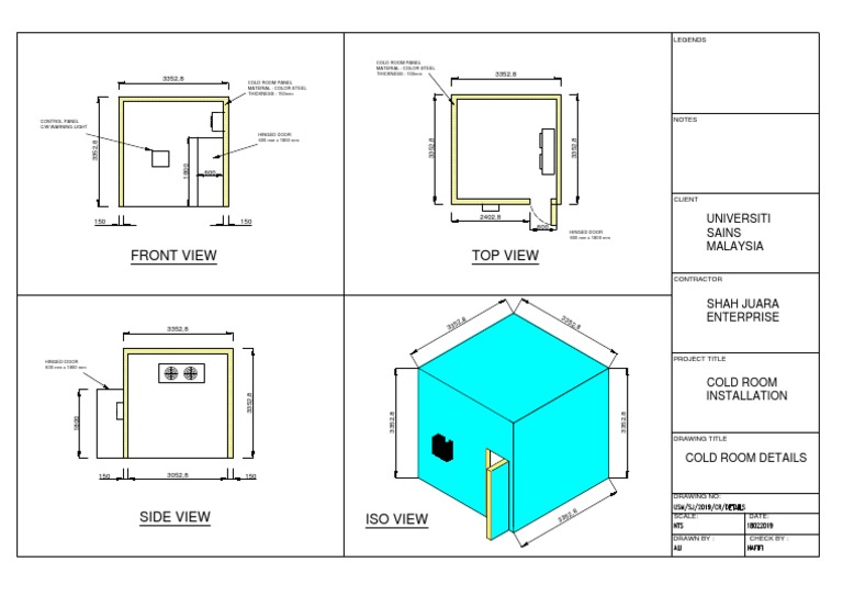New Cold Room Details | PDF | Door | Building Engineering