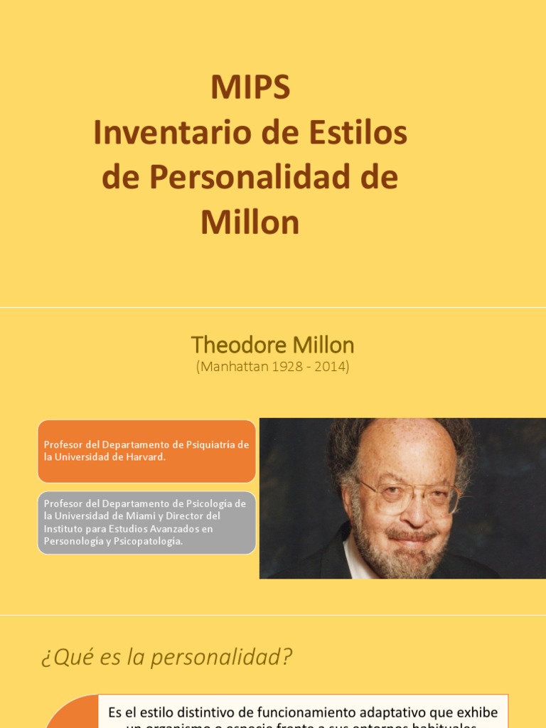 Inventario de Personalidad de Millon | PDF | Epistemología | Aprendizaje