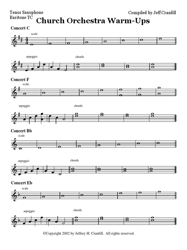 Concert C: Scale | PDF