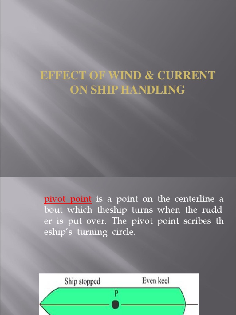 Effects of Tide and Wind in Ship Handling | PDF | Anchor | Ships