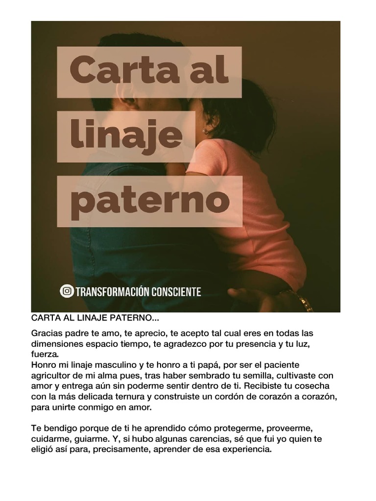 El Linaje Paterno Carta PDF | PDF