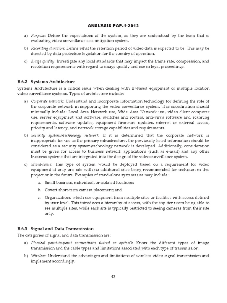 Security Management Standard - Physical Asset Protection ANSI - ASIS ...