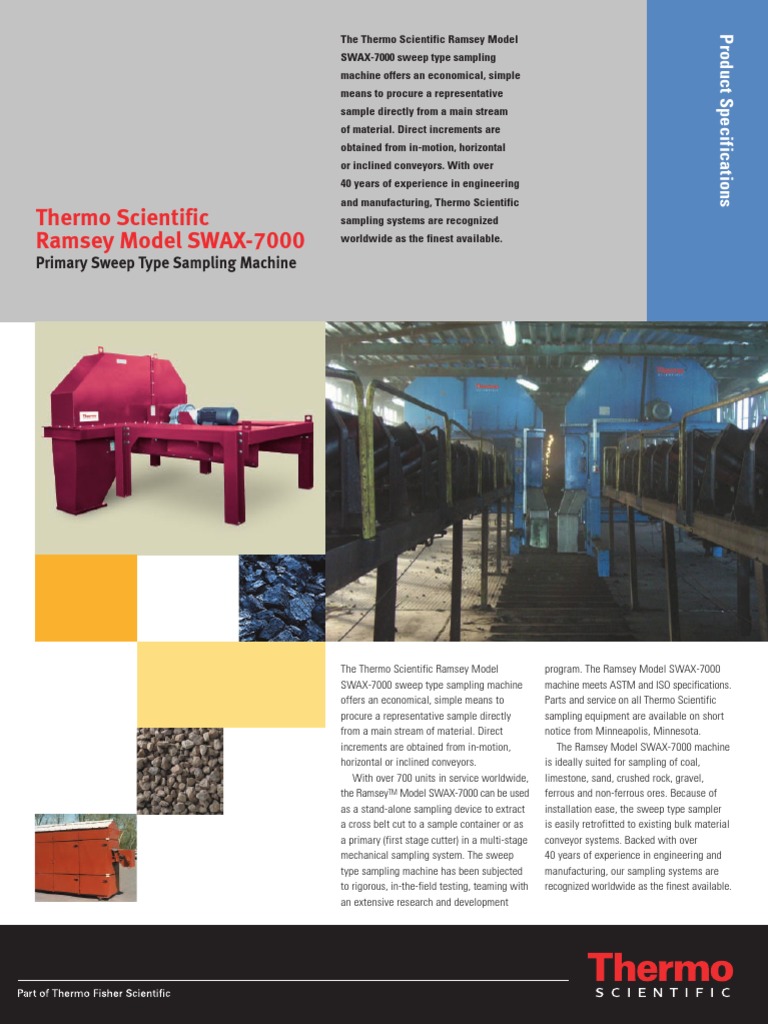 Swax 7000 Primary Sweep Sampler PDF | PDF | Machines | Elevator