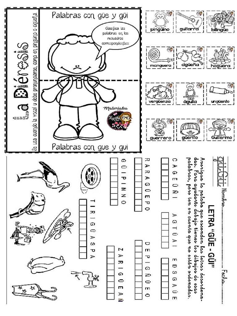 Güe Güi, SÍLABAS Trabadas | PDF